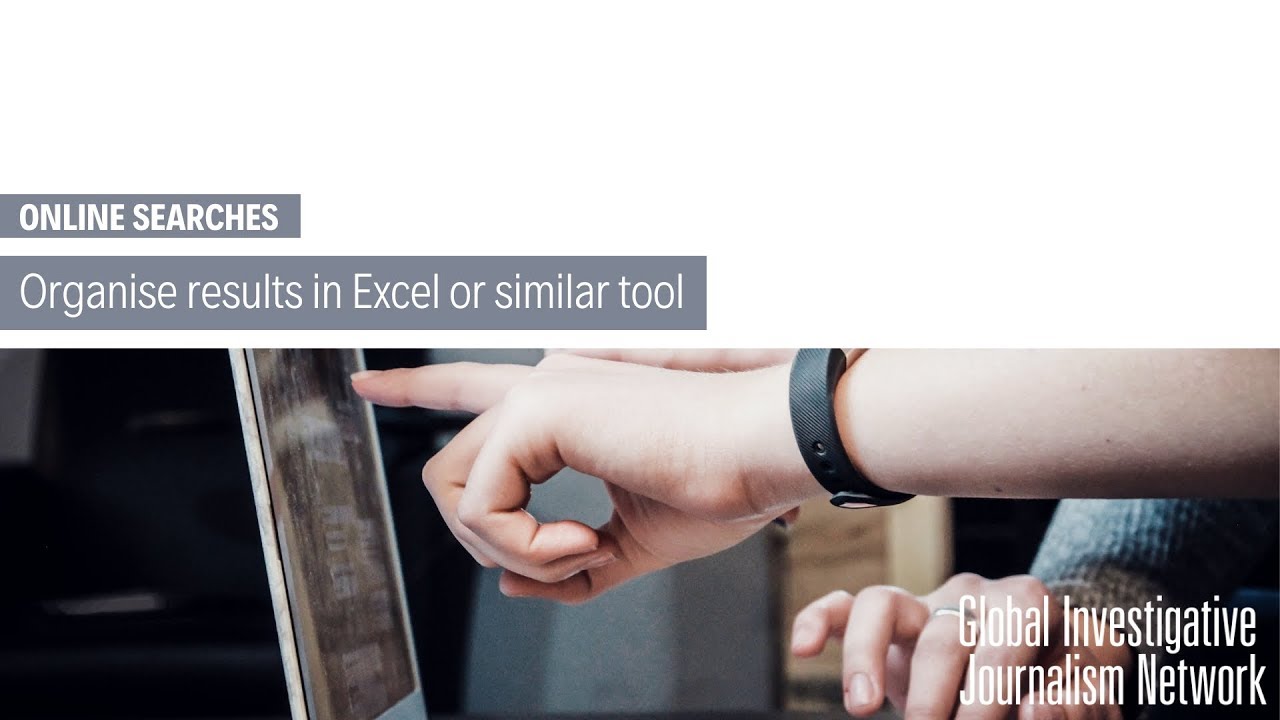 Margot Williams - Organise results in Excel or similar tool - YouTube