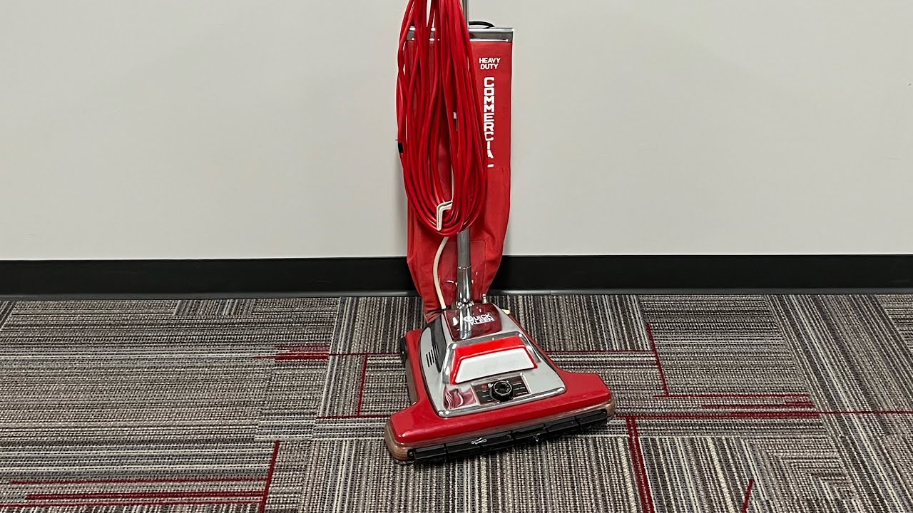 Sanitaire SC899 natural vacuuming April - YouTube