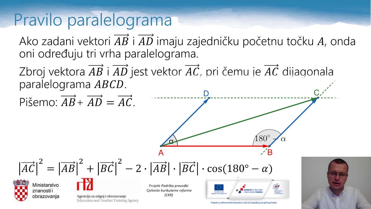 Matematika 3.r SŠ - Računanje s vektorima - YouTube