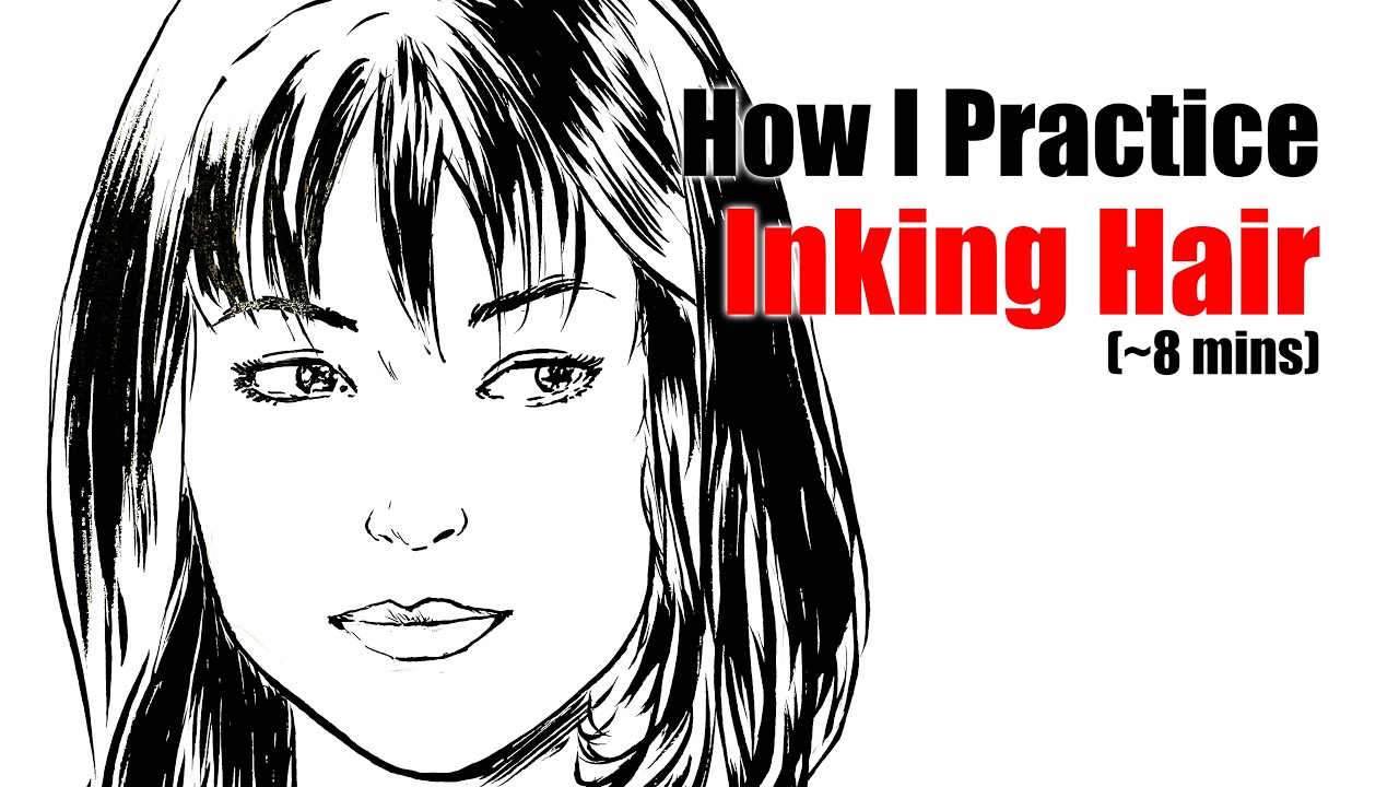 How I Ink Hair using a Brush in 8 Minutes - YouTube