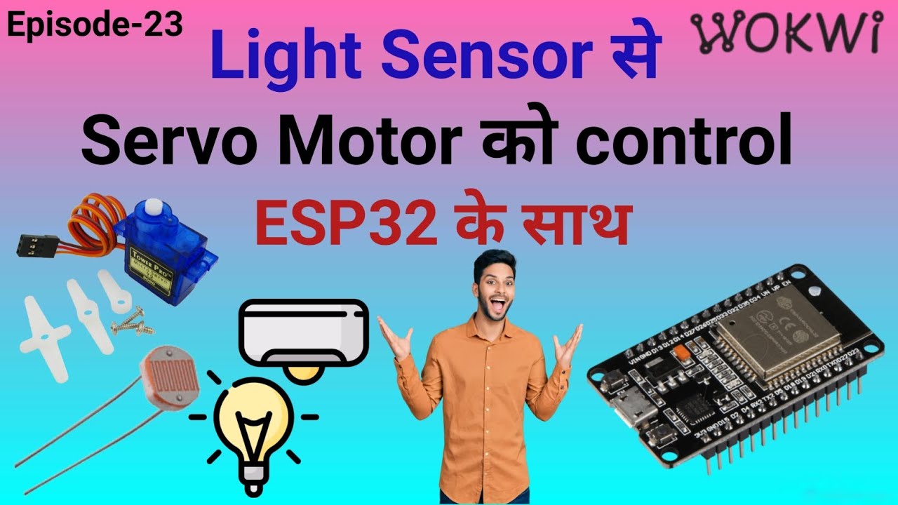 Esp32 With Servo Motor And Ldr Sensor Light Based Control Project 8875