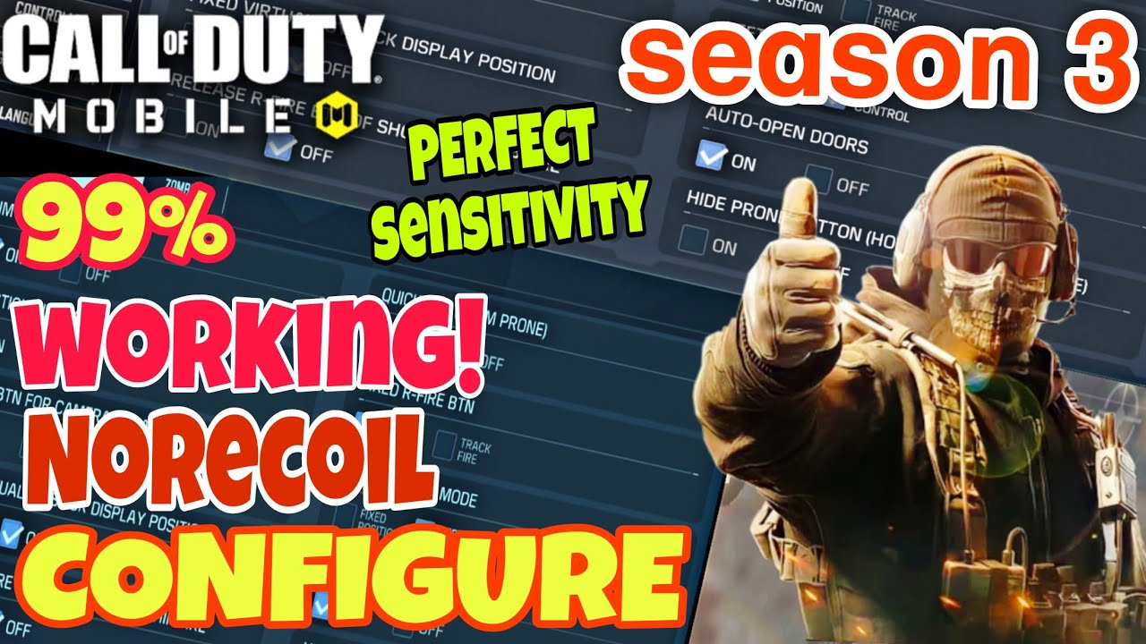 *NEW* Update Season 3 UPDATE BR sensitivity settings | aim bot + norecoil | call of duty mobile ...