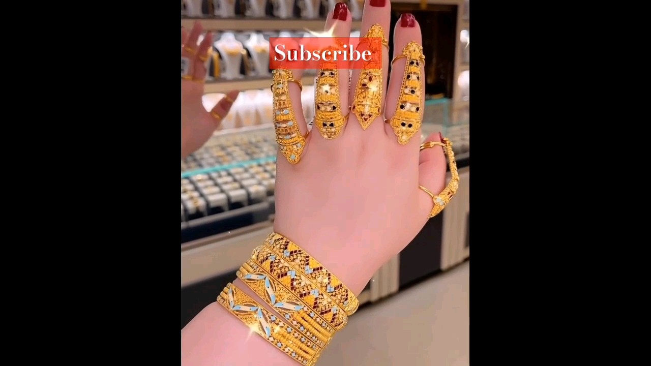 Latest Gold Bangle designs 2024|Gold rings design 2024 #goldjewellery # ...