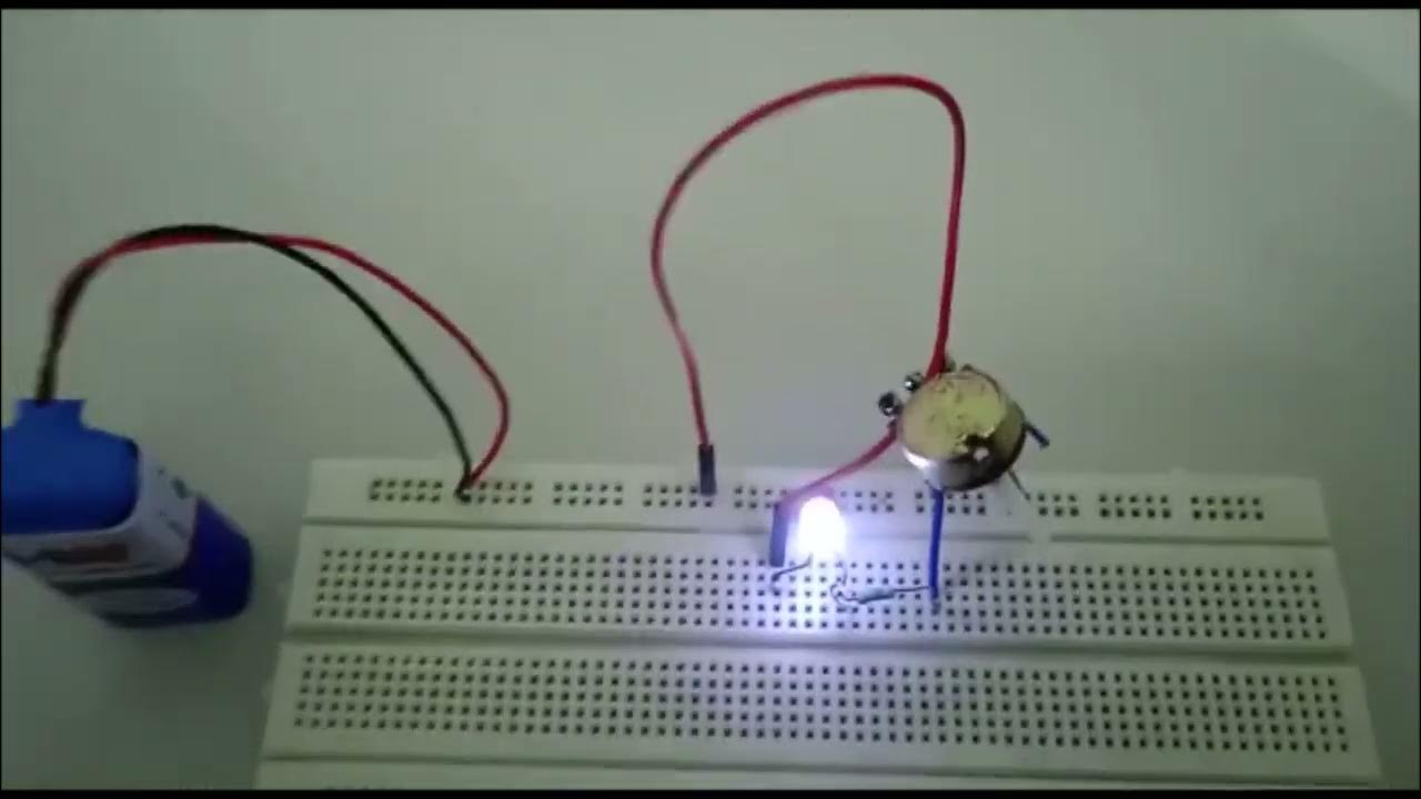 Intensity Variation Of Led Using Potentiometer Electronics Project Youtube