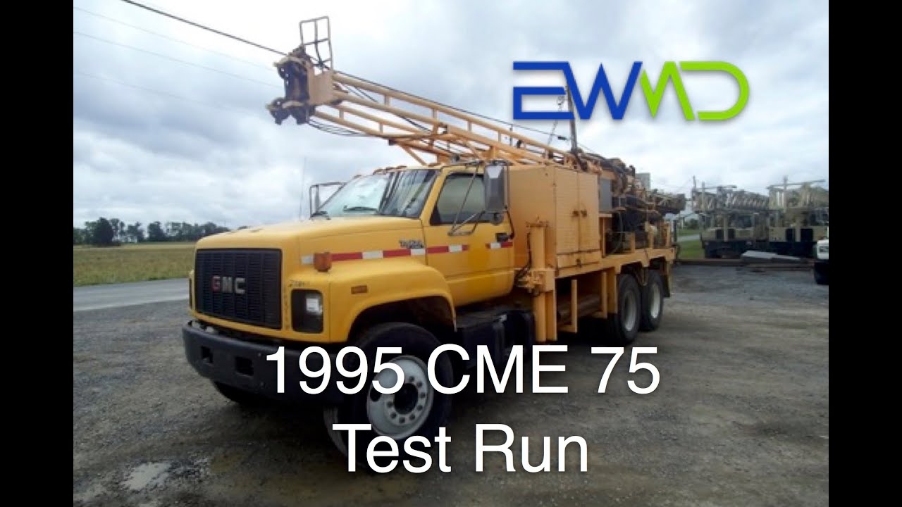1995 CME Drill Rig Test Run - YouTube