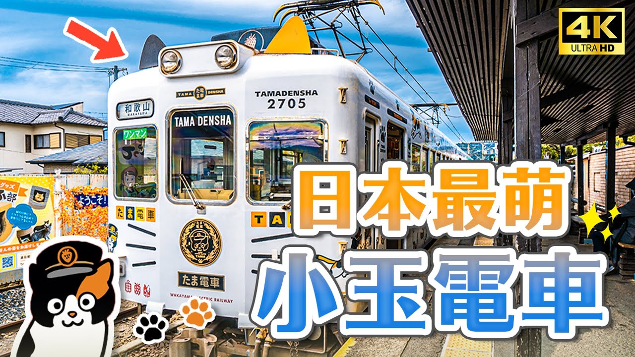 貓奴必搭🐱日本最可愛觀光列車!小玉電車開箱、貴志車站、小玉電車博物館號、必吃和歌山拉麵|和歌山電鐵貴志川線一日遊・日本旅遊4k Vlog Youtube