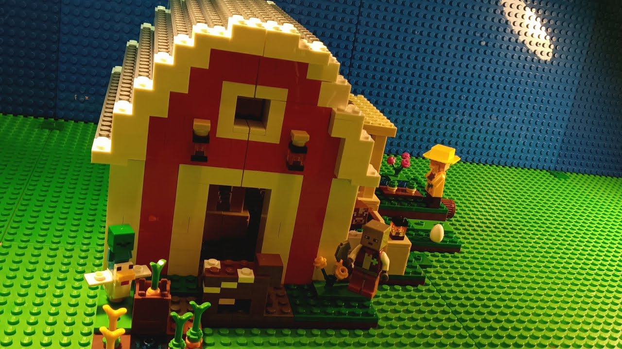 Building the Lego Minecraft The Red Barn! - YouTube