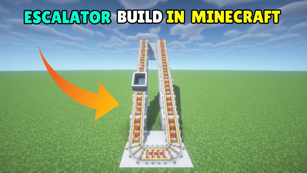 ESCALATOR BUILD IN MINECRAFT - YouTube
