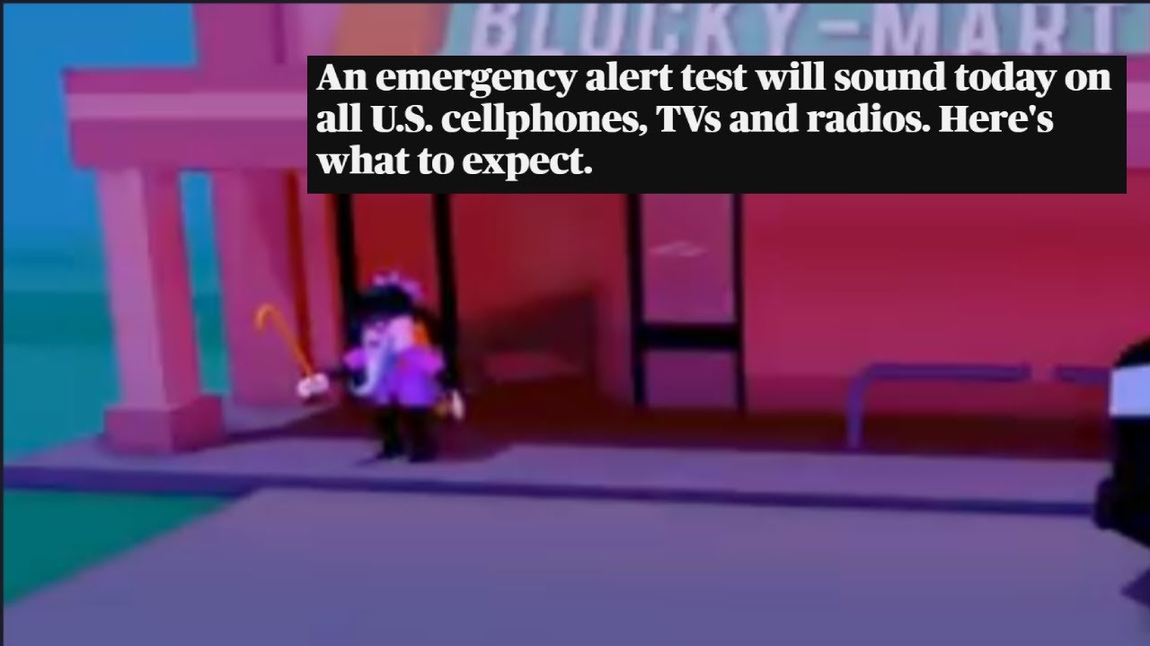 Emergency Alerts portrayed in Break In #roblox - YouTube