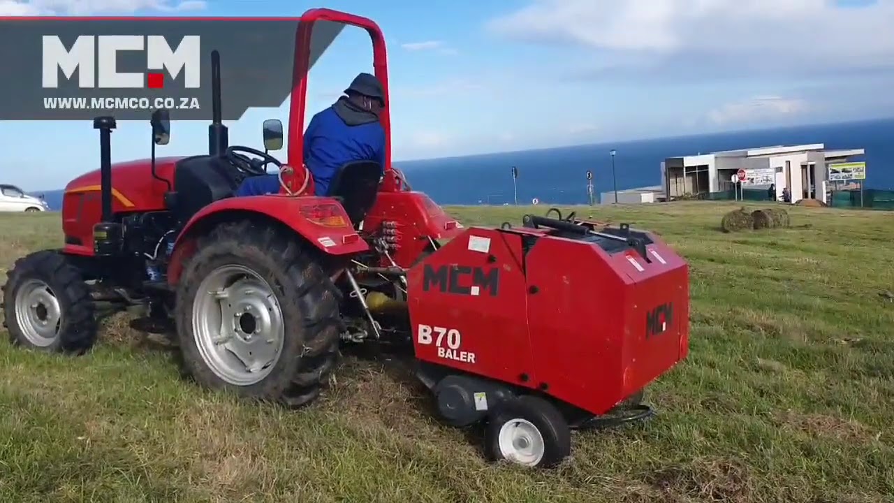 DF404 Dongfeng Agricultural Tractor with B70 Baler Implement - YouTube