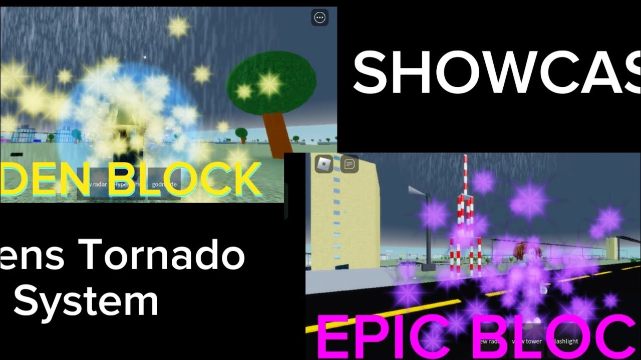 GOLDEN BLOCK + EPIC BLOCK SHOWCASE - Aiden's Tornado System - Roblox ...