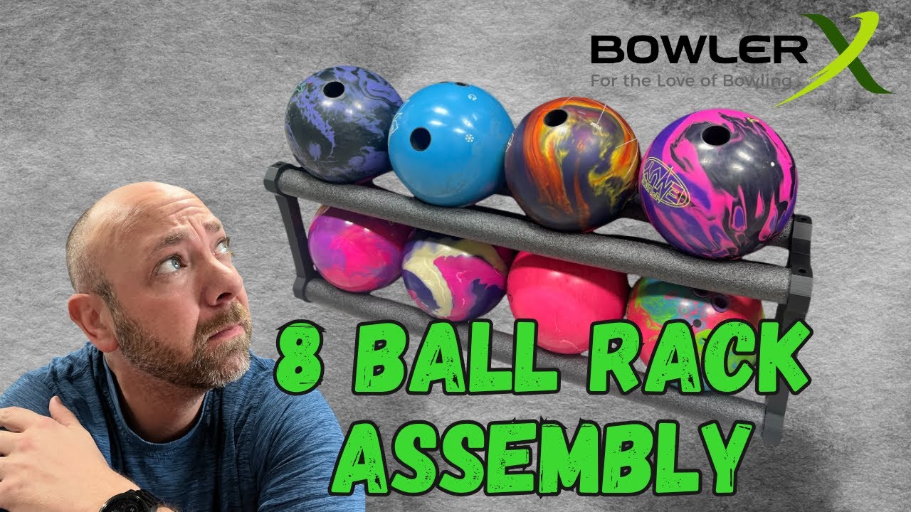 How to put together the bowlerX 8 ball rack - YouTube
