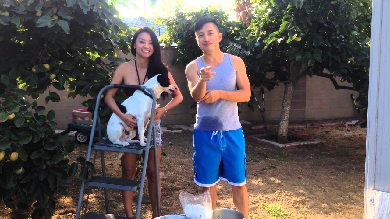 Huy Vu and Quynh Vi 's ALS ice bucket challenge - YouTube