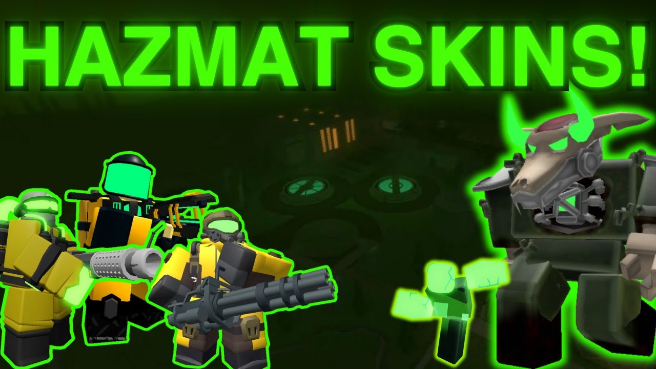ONLY HAZMAT SKINS VS POLLUTED | Tower Defense Simulator - YouTube