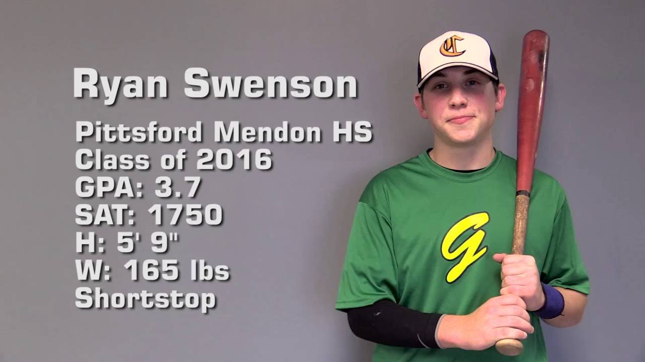 Ryan Swenson Baseball Recruitment Video - YouTube