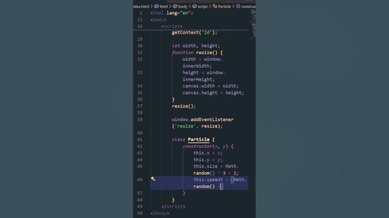 cool particles mouse trails #beginnercoder #coding #amnewbutnottheleast #webdesign #codewithme ...