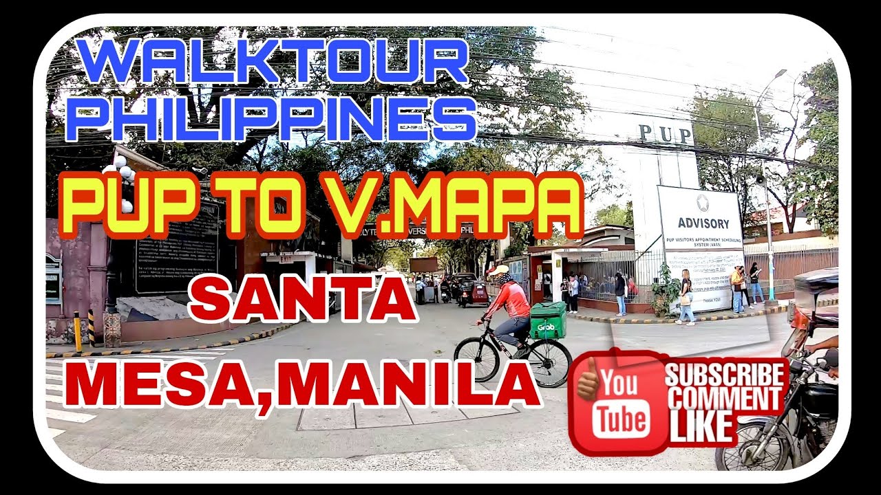 MORNING WALK AT PUP TO V.MAPA,MANILA - YouTube