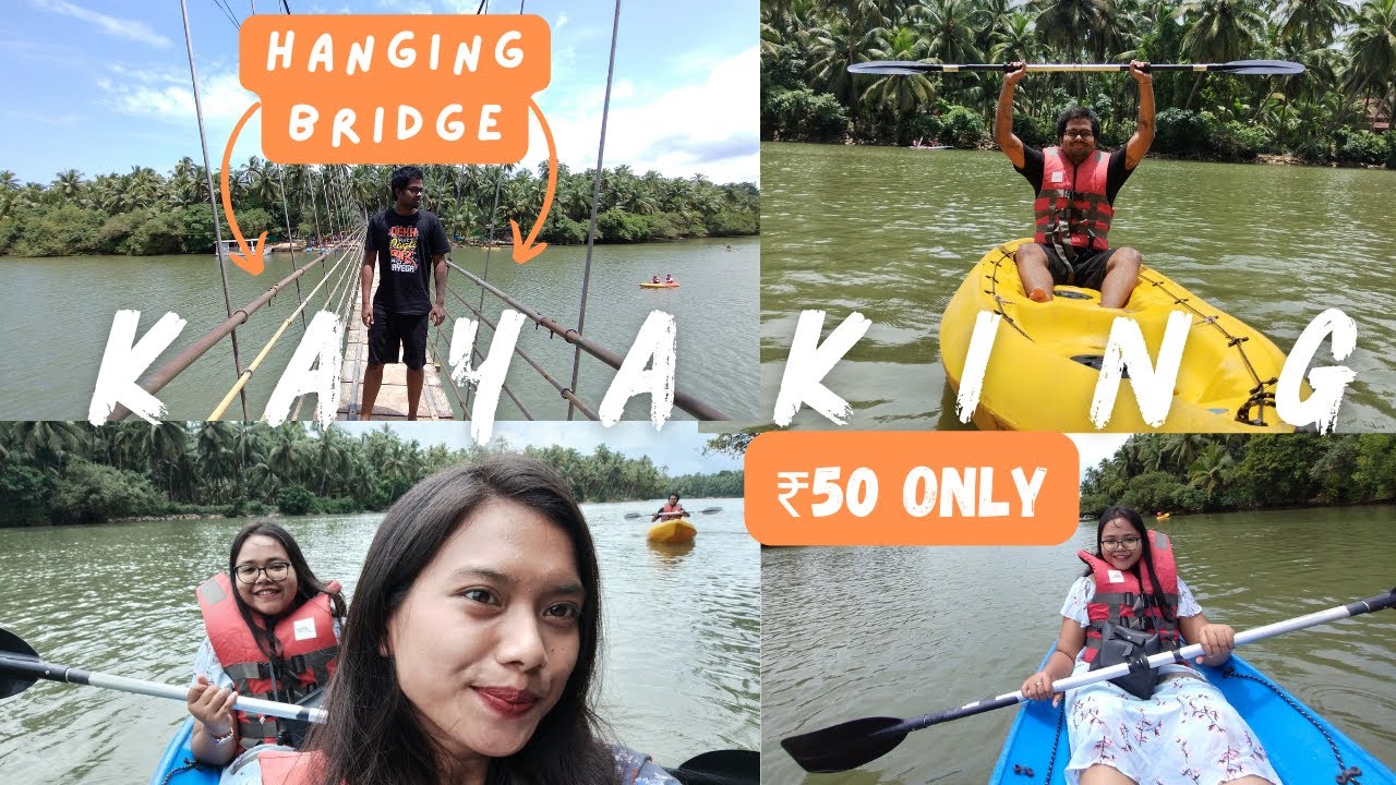 Kayaking under Kemmannu Hanging Bridge, Udupi | Kayaking Udupi mangrove ...
