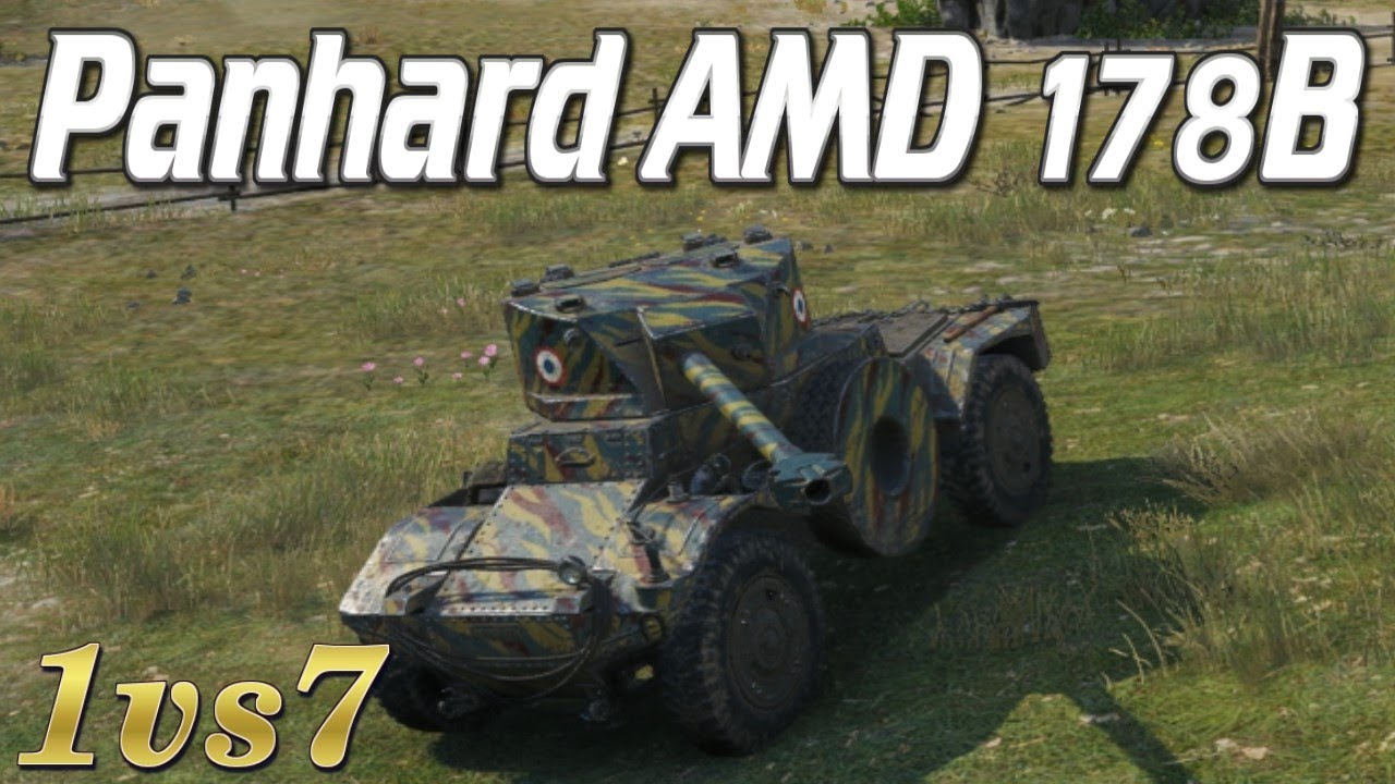 Panhard AMD 178B : 1vs7 - 10 Kills 2.5K Damage *World of Tanks* - YouTube