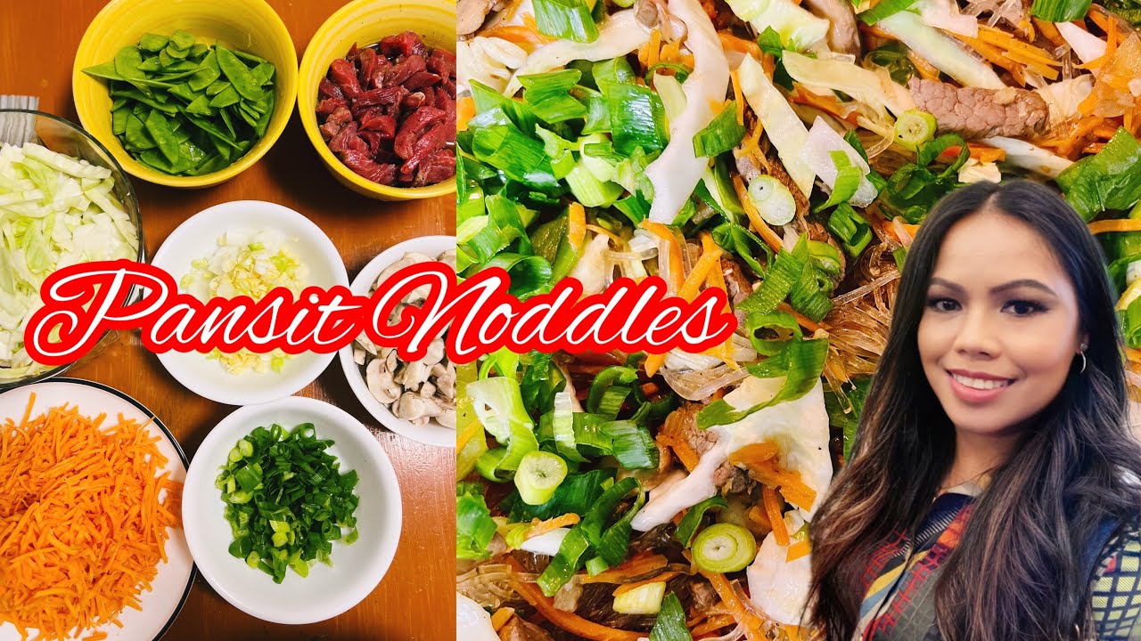Cooking pansit noddles. Filipino dish. |#pansit |#noodles |# ...
