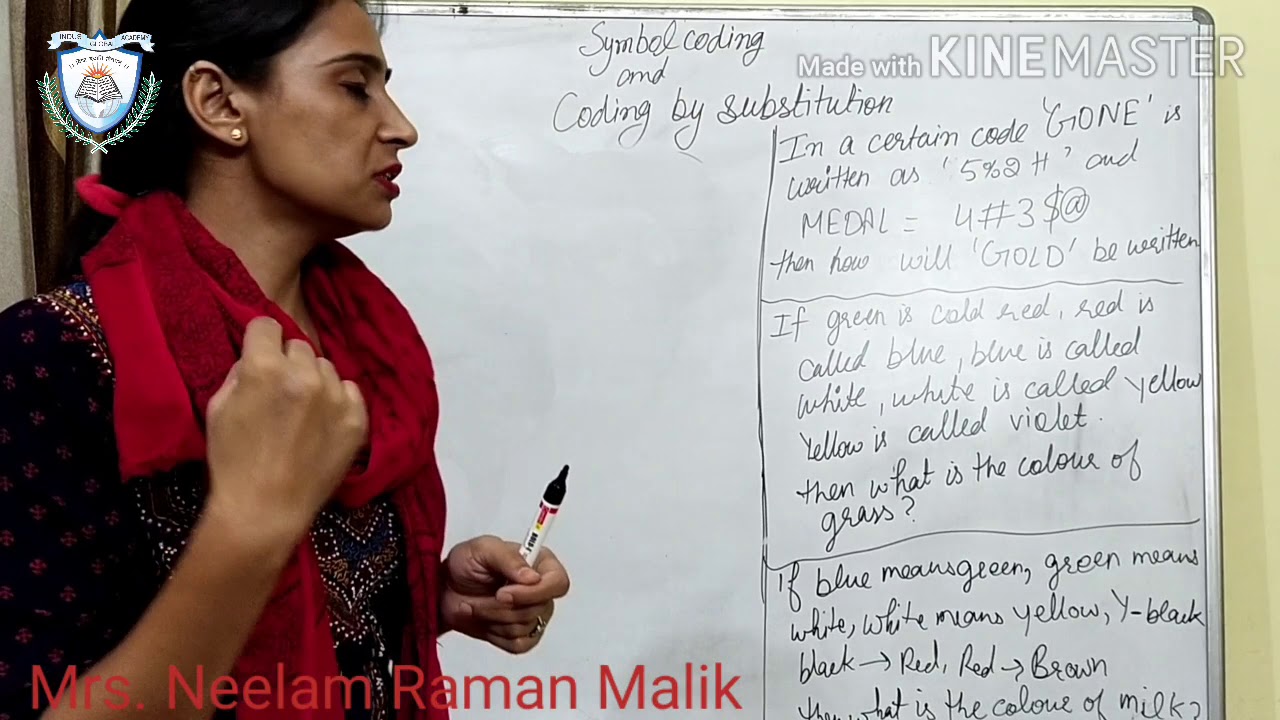 Reasoning Coding-Decoding ( symbol coding & substitution ) by Mrs ...