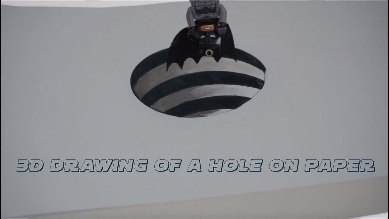 How To Draw 3D Hole on Paper - SEE WHAT HAPPENS AT THE END - Optical ...