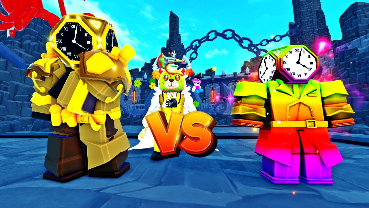 Rainbow Future Large Clockman vs Golden Future Large Clockman in ...