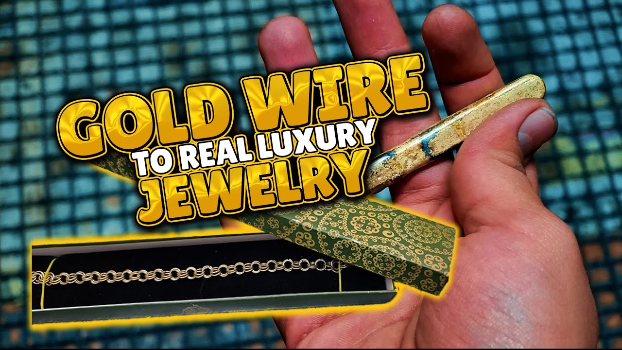 Global DIY Gold Wire Jewelry: Luxury Designs & Easy Tutorial - YouTube