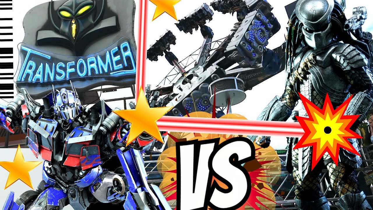 Transformer VS Predator [Duell der Fahrgeschäfte] - YouTube