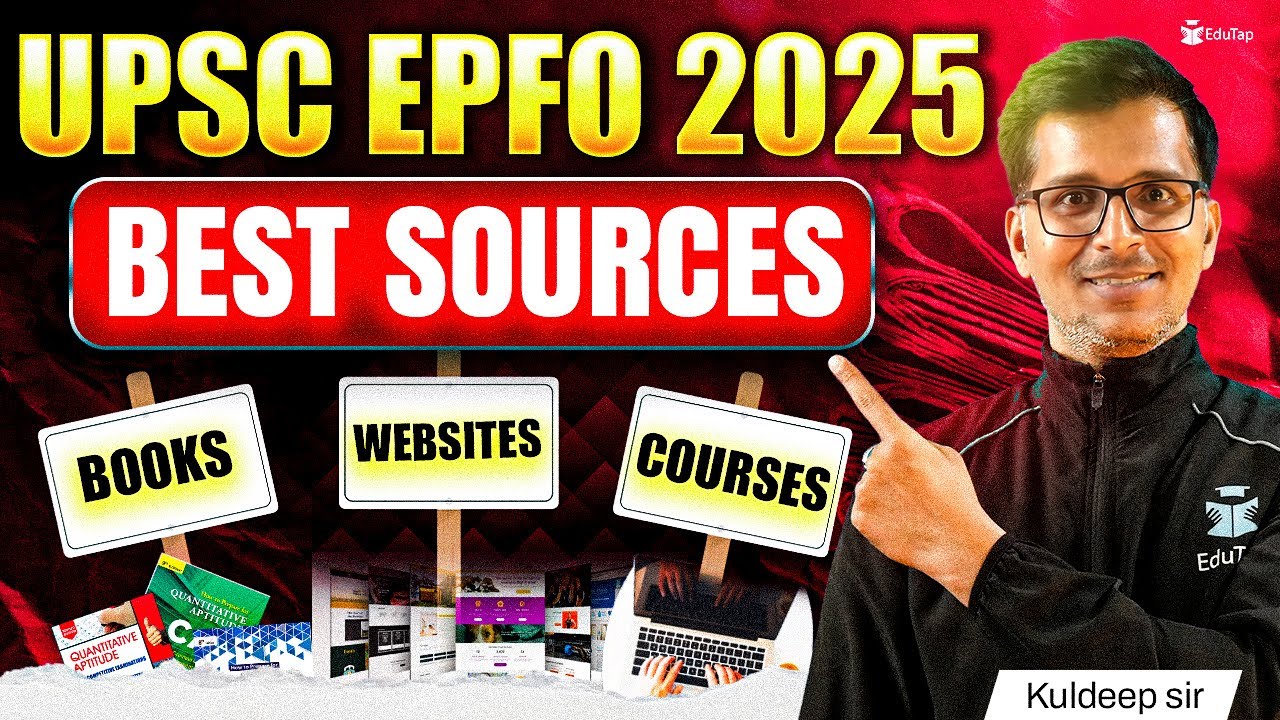Best Books For UPSC EPFO Preparation 2025 | UPSC EPFO Booklist Self ...