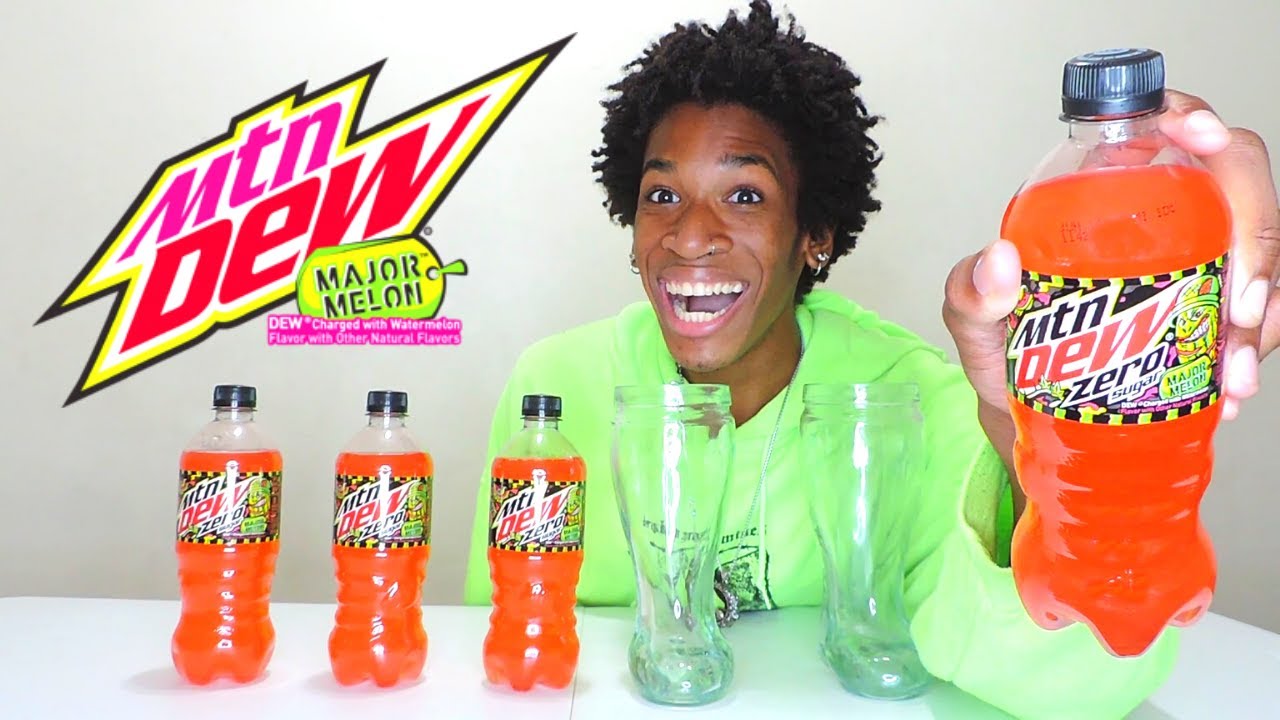 2 Liter Mtn Dew Major Melon Zero Soda Chugged In SECONDS!! - YouTube