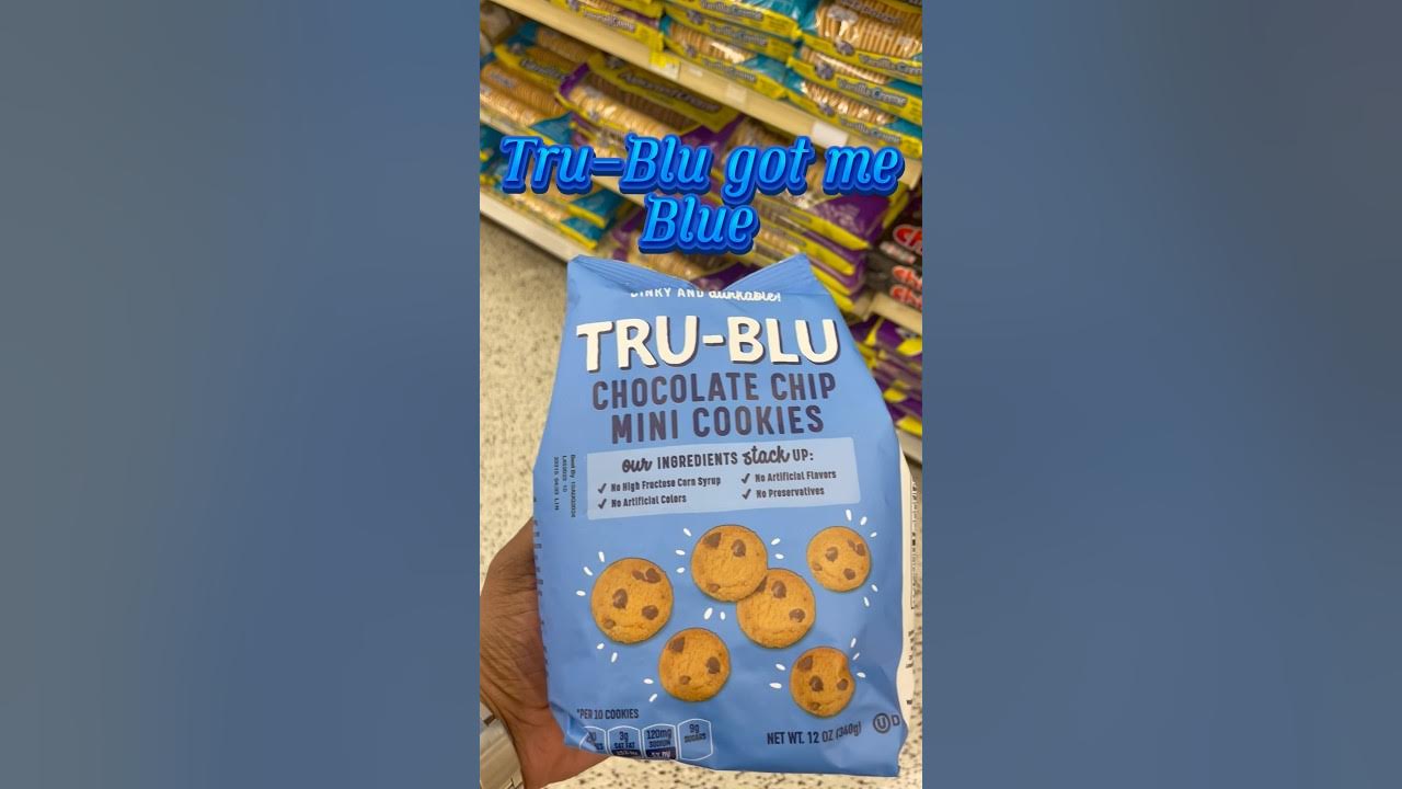 Cookies🍪 got me blu! (How good are the Tru-Blu chocolate chip mini cookies?) Tru Blu food review ...