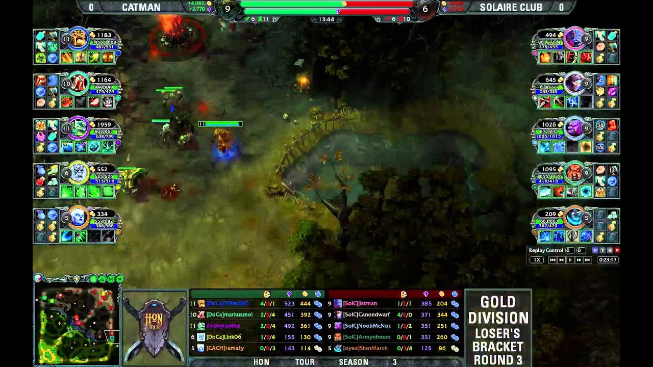 HTS3 Gold Cycle 4 LBR3 SolC vs. CAT Game 1 - YouTube