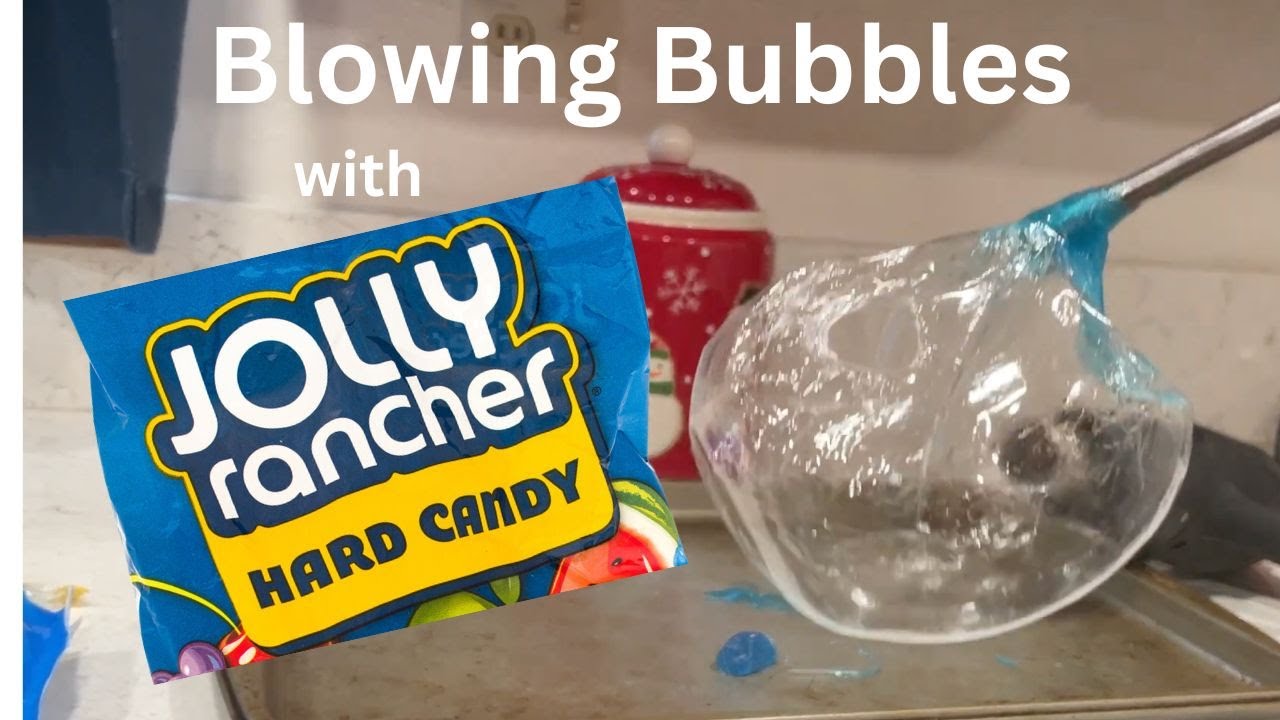 How to Blow Jolly Rancher Candy Glass BUBBLES - YouTube