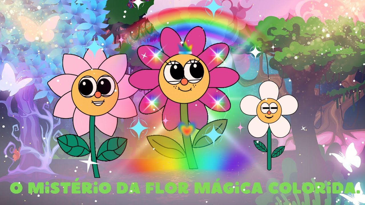 contos historinhas criadas. O Mistério da Flor Mágica Colorida. # ...