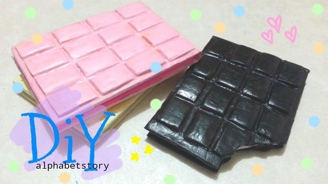 DIY BITTEN CHOCOLATE NOTEBOOK | cheap and easy | AiiMADEit ...