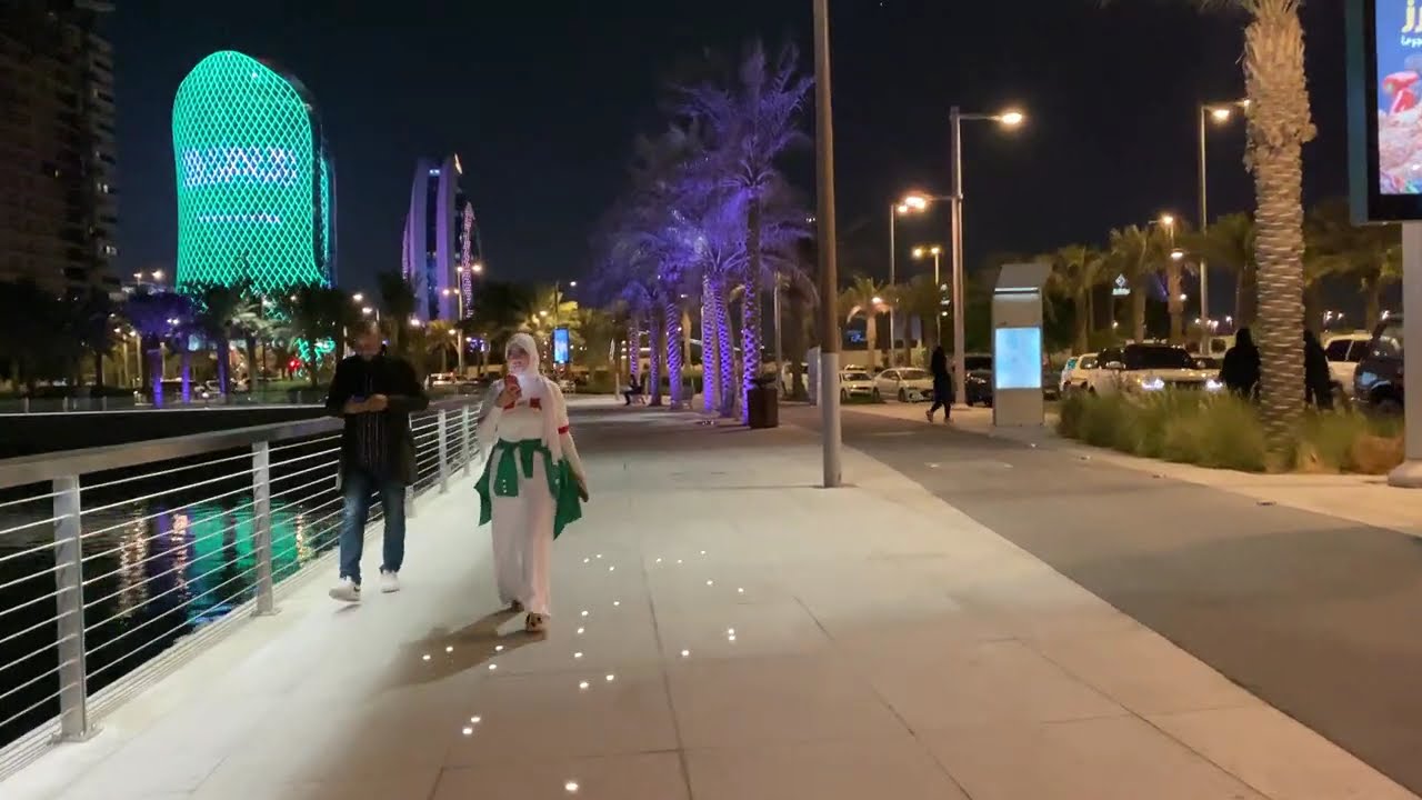 Lusail City Qatar at Night | Walking Tour 4K HDR | FIFA Worldwide cup ...