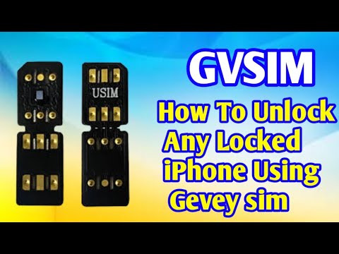 how to Unlock any Locked iPhone Using Gevey sim - YouTube