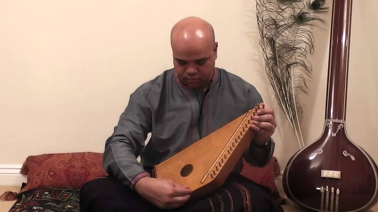 Swarmandal Indian Harp for School Project - YouTube