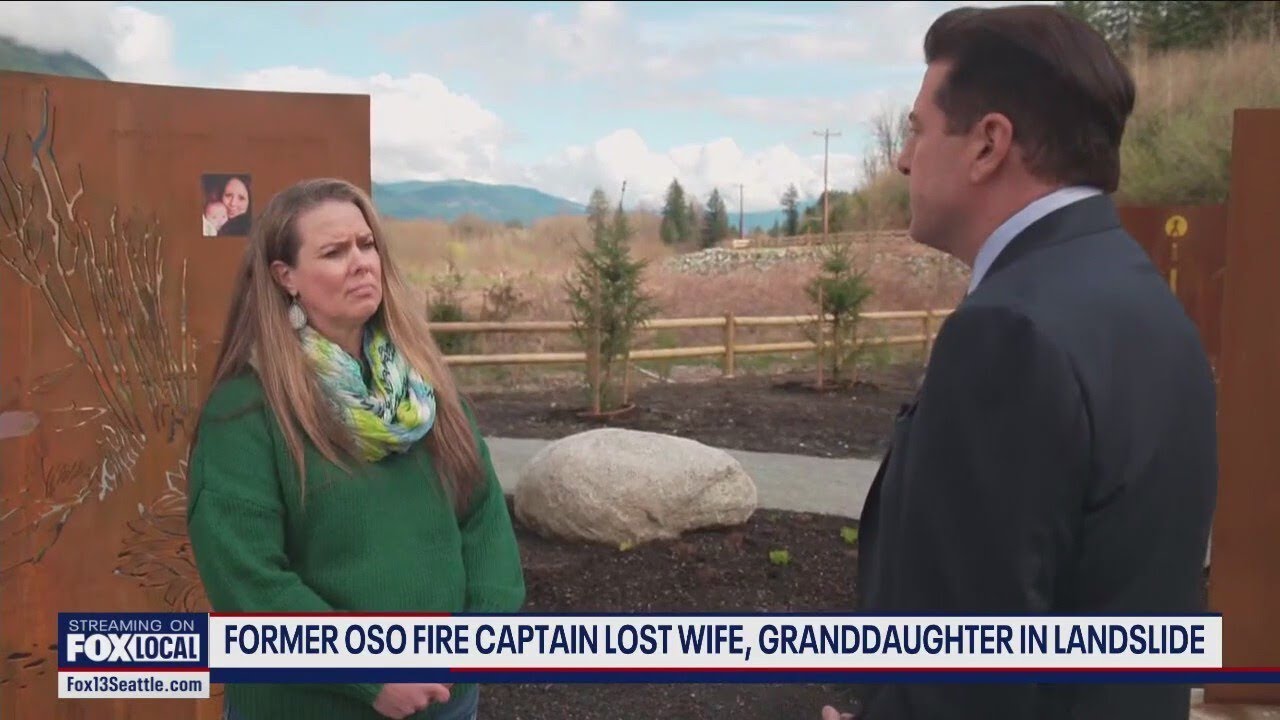 Oso memorial honors 43 victims of deadly landslide - YouTube