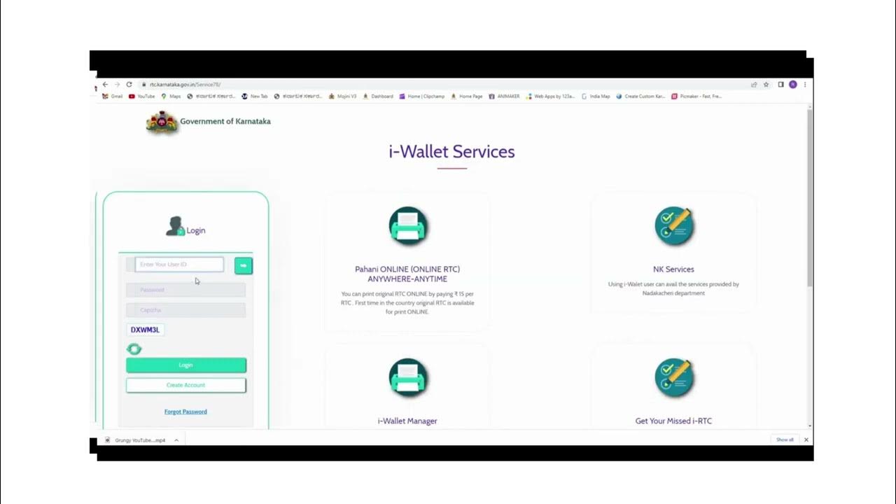 Creating RTC Login and add amount to I Wallet - YouTube