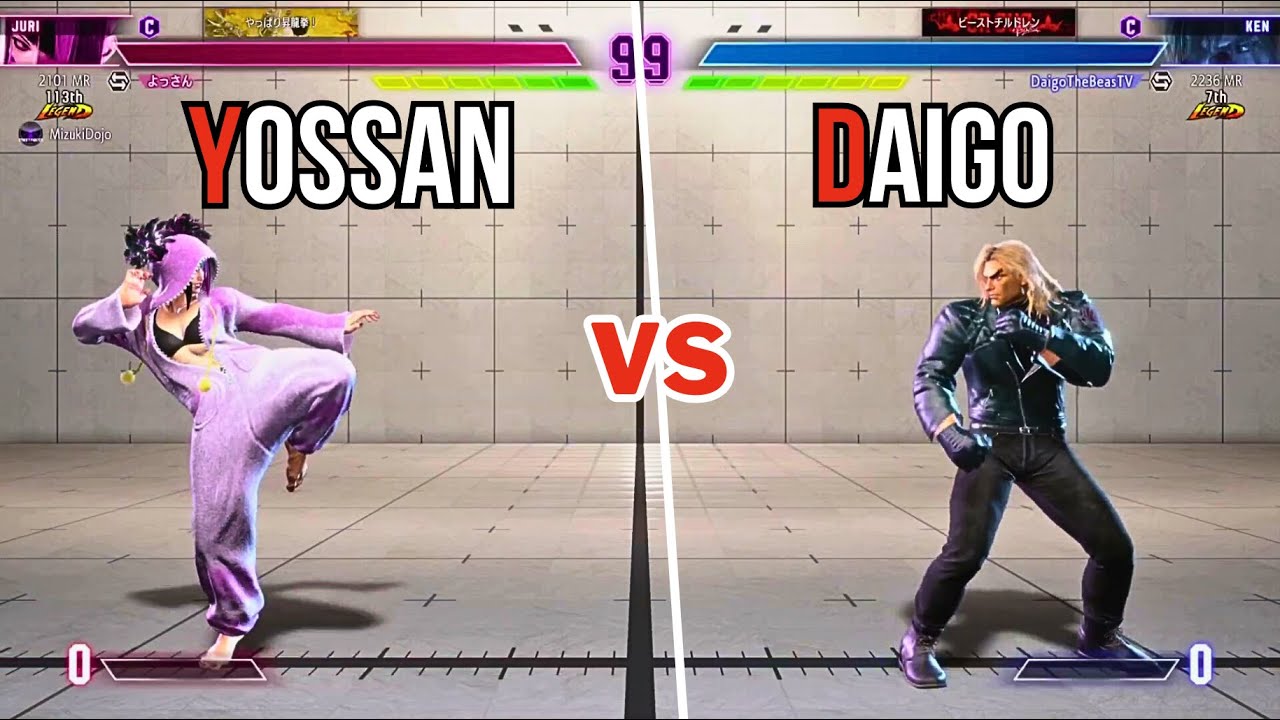 SF6 Yossan (JURI) vs Daigo (#1 Ranked KEN) High Level Gameplay - YouTube