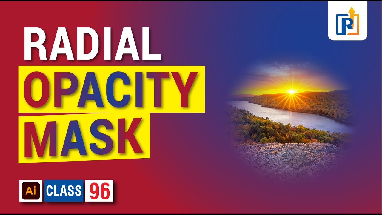 How To Create Radial Opacity Mask in illustrator | Radial Opacity Mask ...