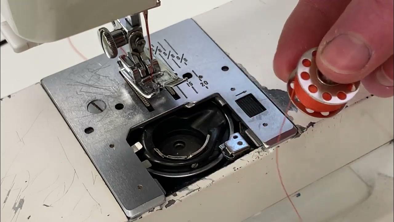How to thread a Janome School Mate sewing machine - YouTube
