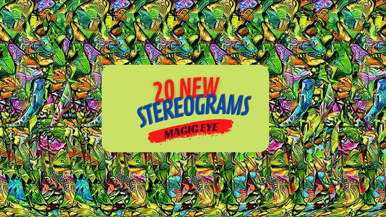 20 Magic Eye Pictures - Stereograms for Eye Exercise 3D / Third Eye ...