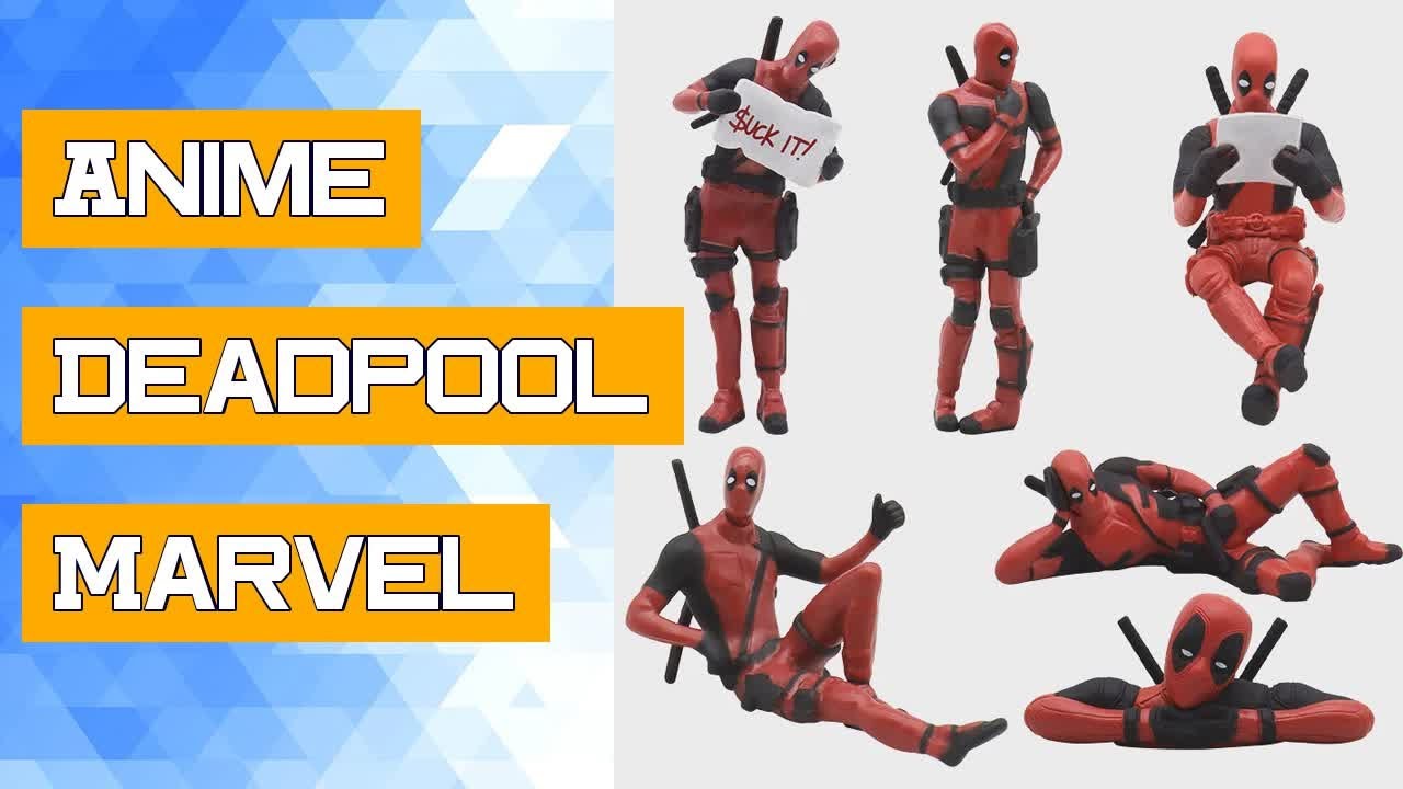 Anime Deadpool Marvel Action Figures Car Accessories Model Ornaments ...