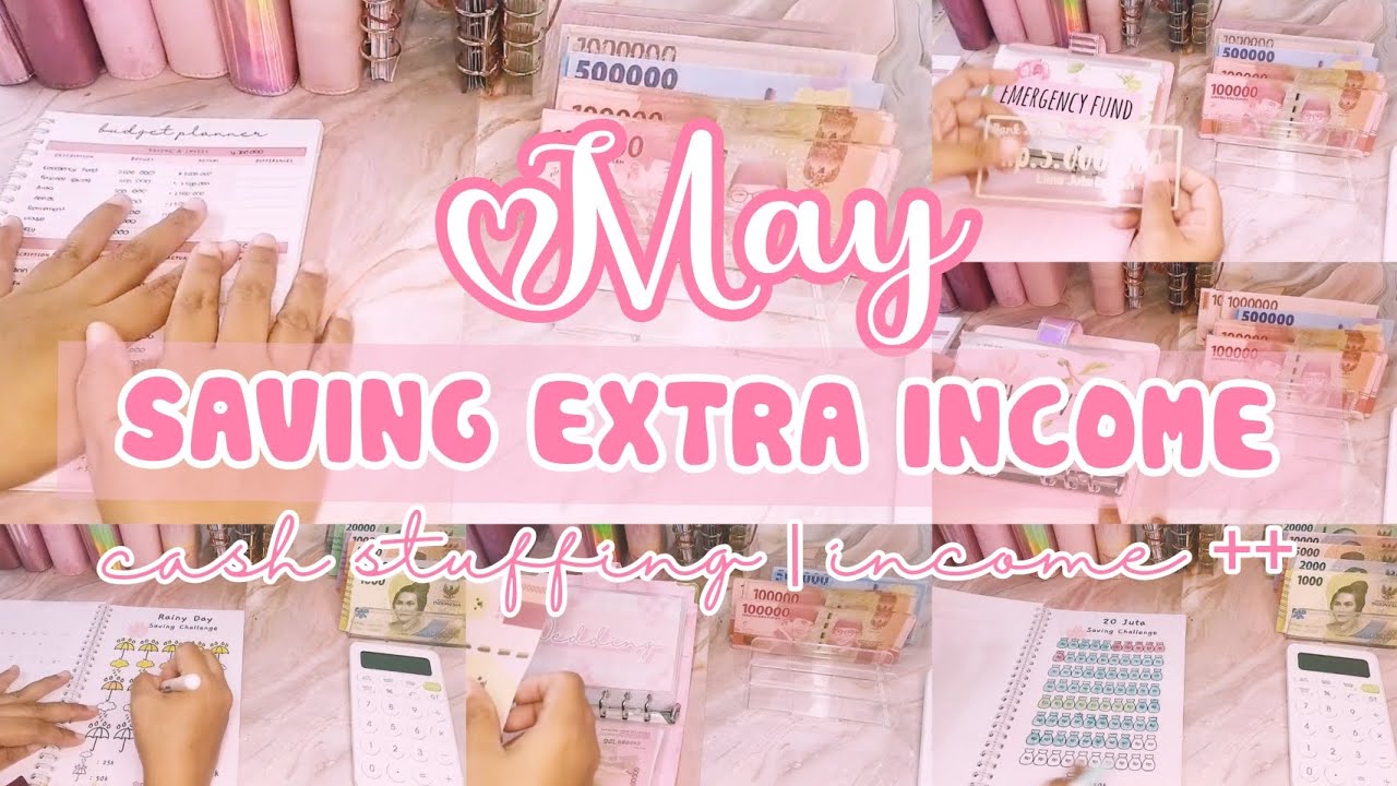 SAVING INCOME++ |CASH STUFFING| GAJIAN MEI | CHALLENGE 20 JUTA HAMPIR ...