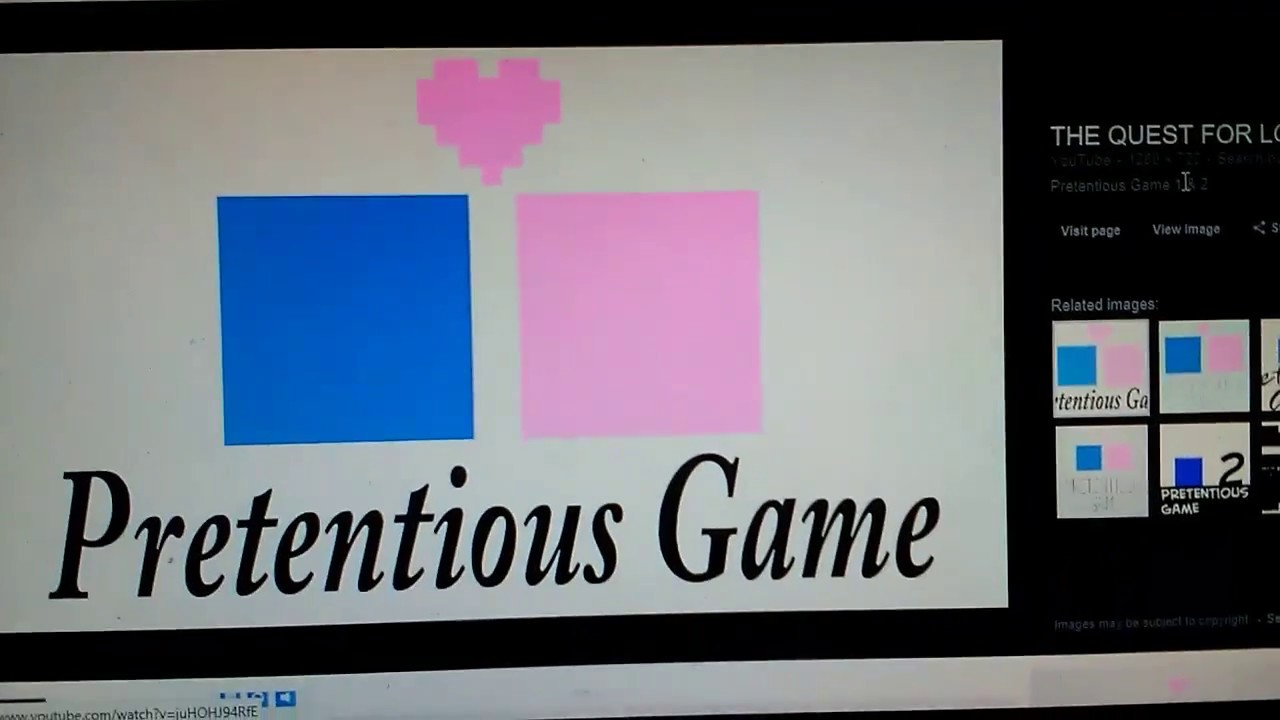 I love u/ pretentious game - YouTube