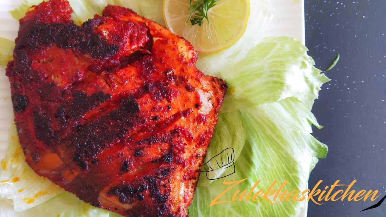 Smokey Tandoori Fish Recipe | Tandoori Grilled Fish Recipe | Zulekhas ...
