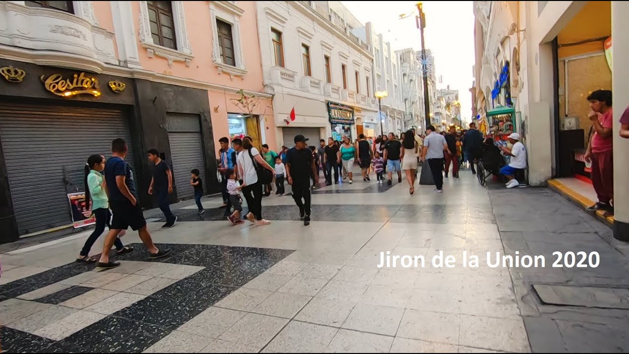 Jiron de la Union - Lima / Walk through Union Street (Jiron de la Union ...